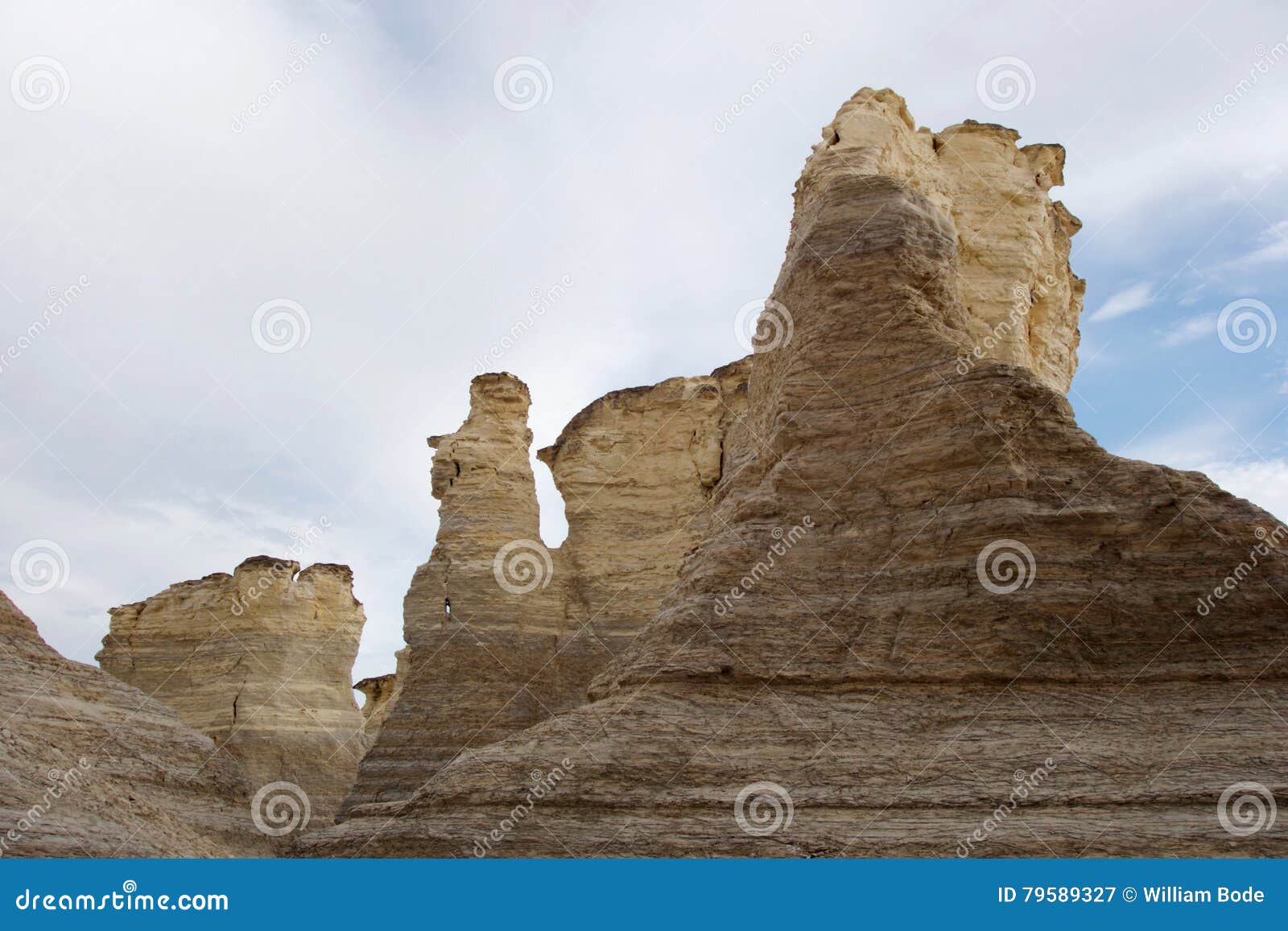 Amazing Rock Formations at Monument Rocks Stock Image - Image of rocks ...