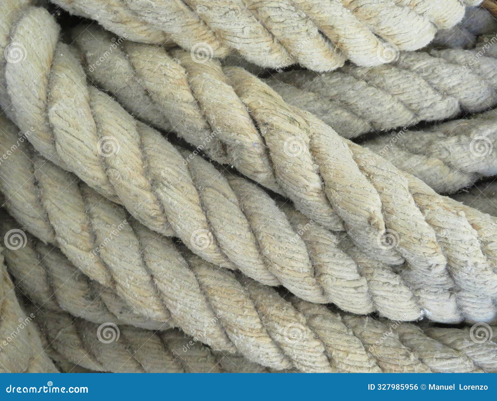 Amazing Rope Strong Knot Tie Old Worn Durable Stock Photo - Image of ...