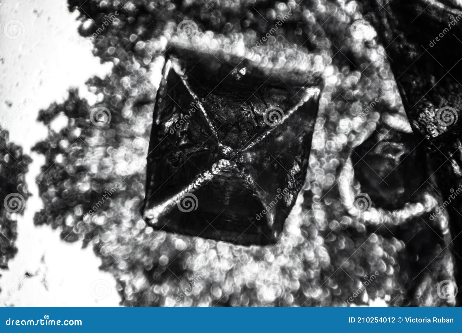 Amazing Salt Crystal Close Up Under the Light Microscope Stock Photo ...