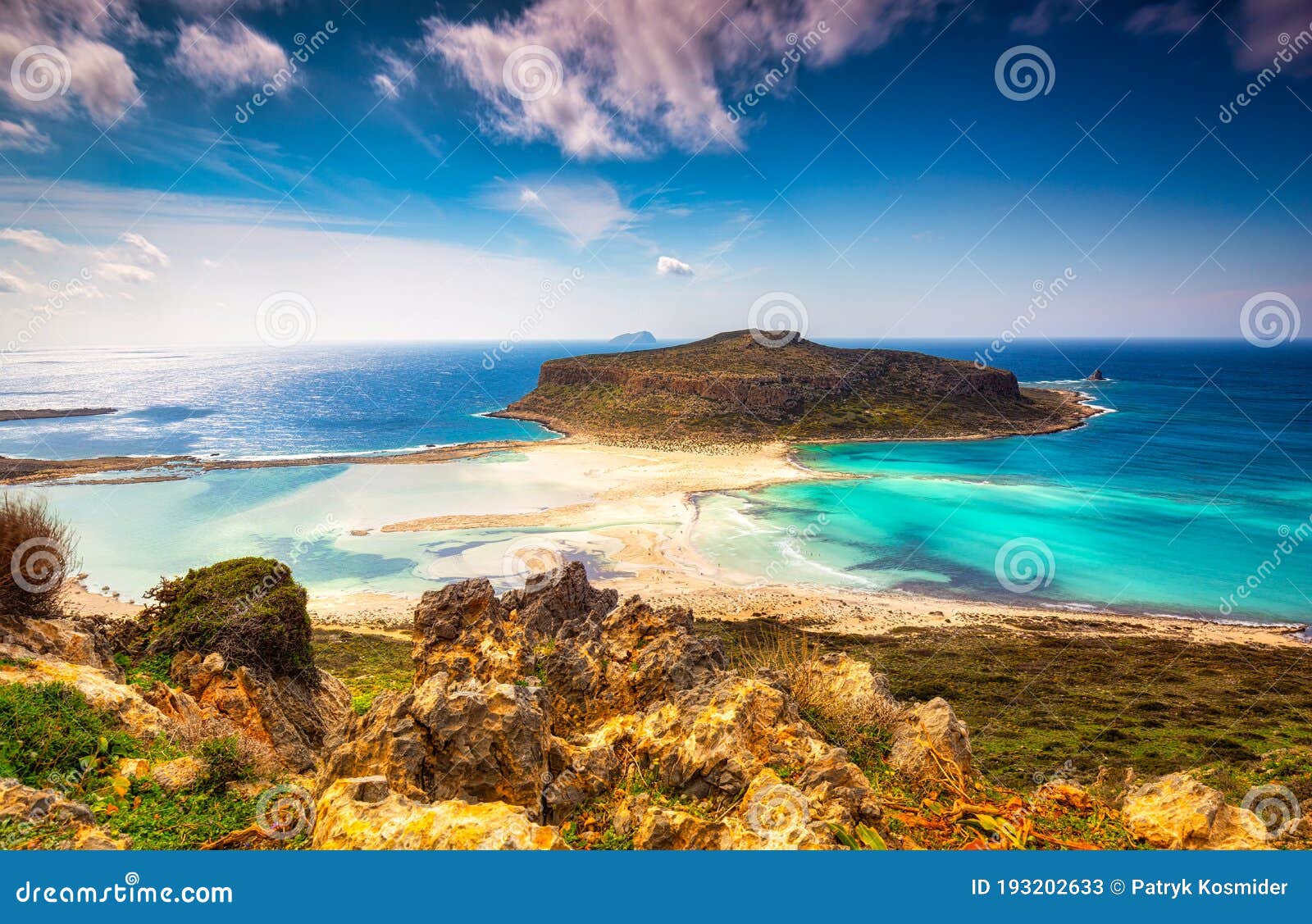 Amazing Scenery of Balos Beach on Crete, Greece Stock Image - Image of ...