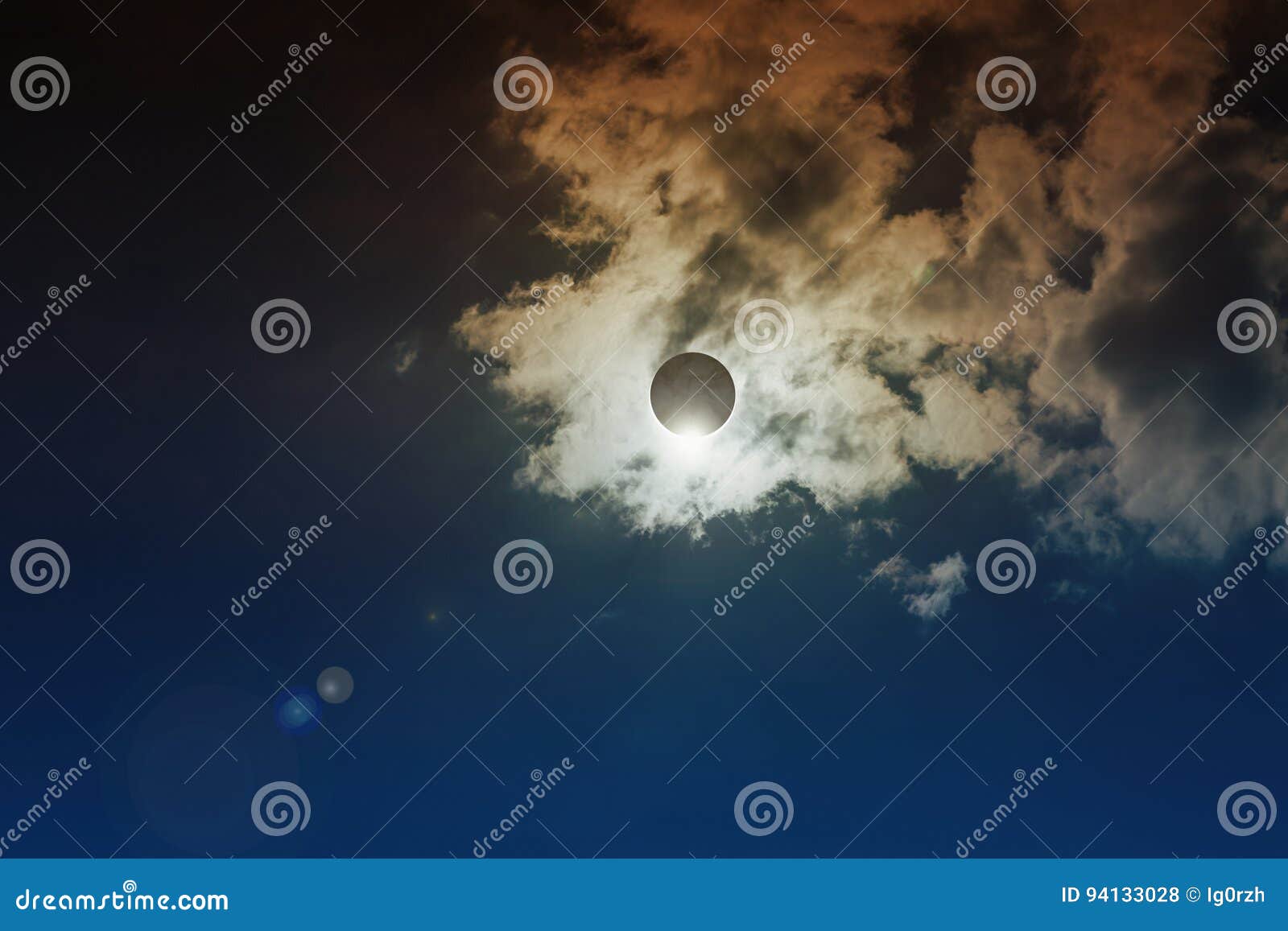 Amazing Scientific Background - Total Solar Eclipse Stock Photo - Image ...