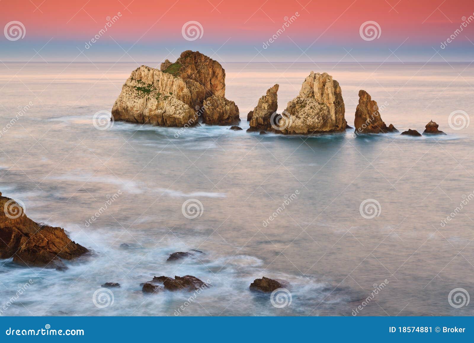 Amazing seascape sunrise stock image. Image of ocean - 18574881