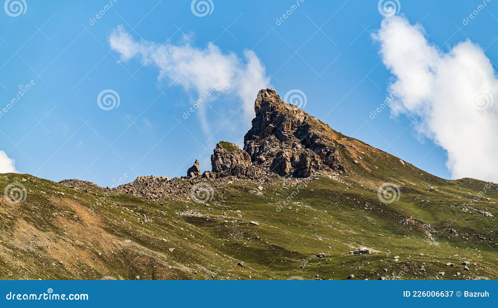 Amazing Shape of a Mountain Top Stock Image - Image of blue, tranquil ...