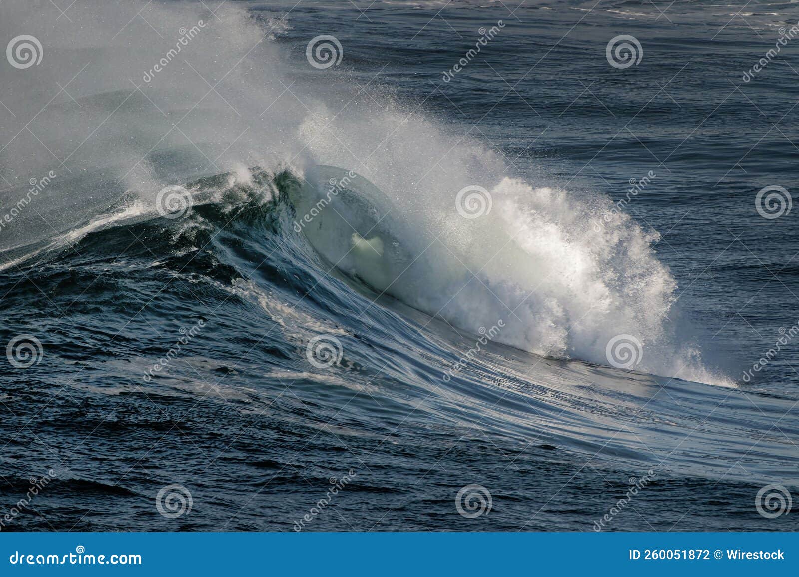 Amazing Shot of Dark Blue Waves in the Ocean Stock Photo - Image of ...