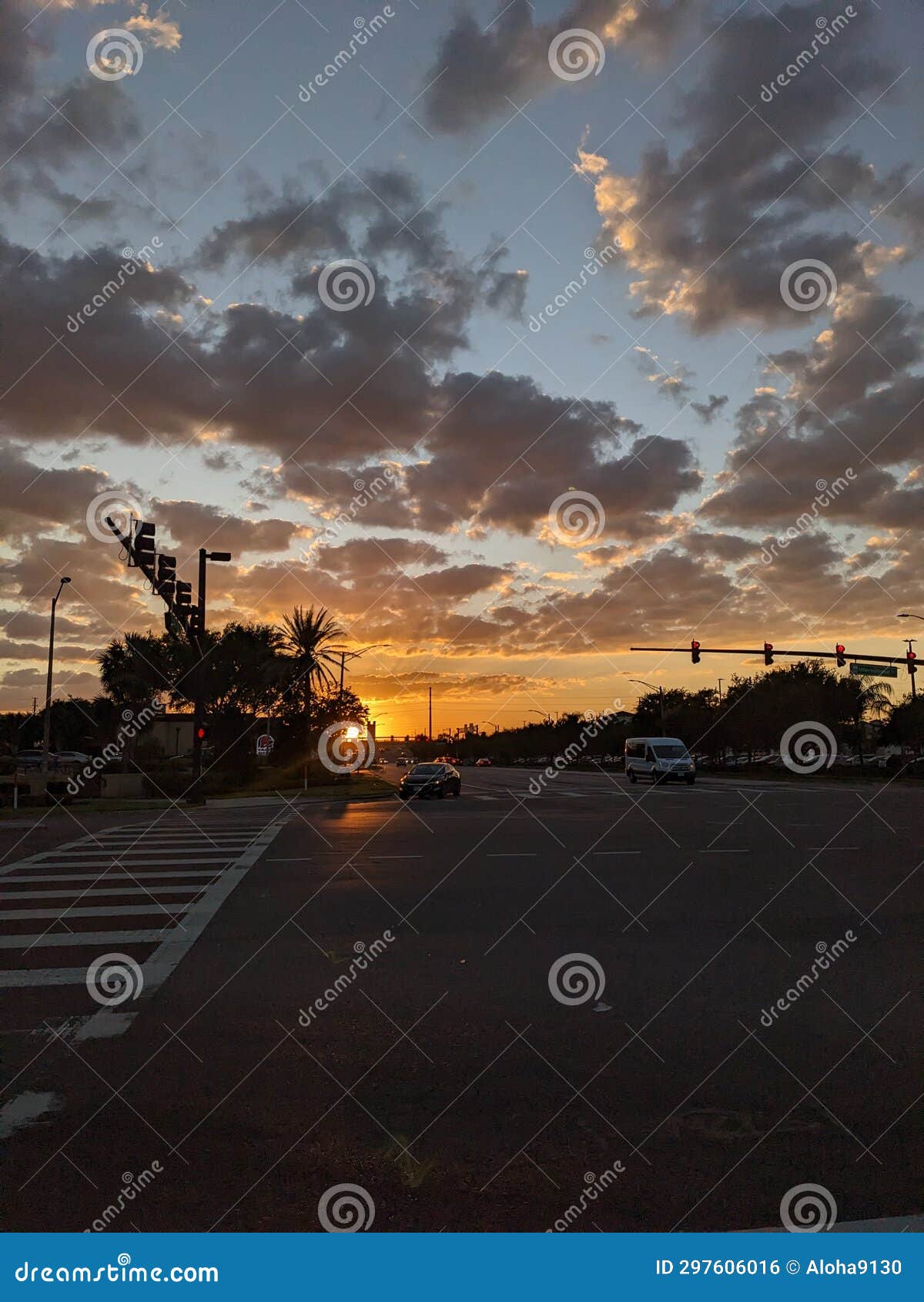 Amazing Sky during Sunset on the Road Stock Photo - Image of amazing ...