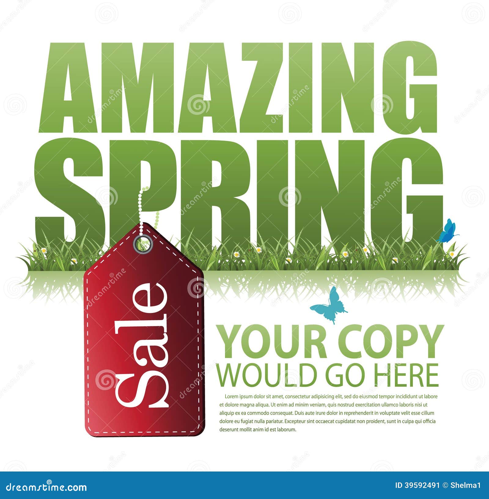 Amazing Spring Sale Marketing Template Stock Vector - Illustration of ...