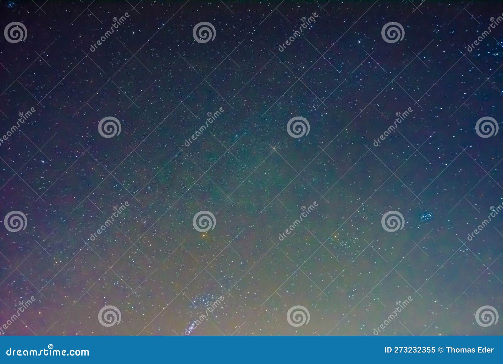 Amazing Starry Night with Green and Other Colors Stock Image - Image of ...