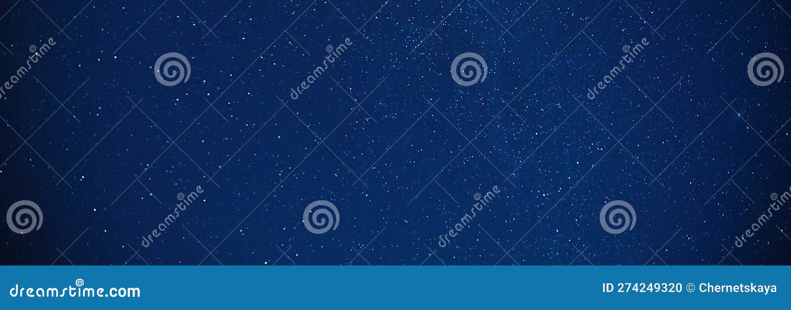 Amazing Starry Sky at Night, Banner Design Stock Photo - Image of ...