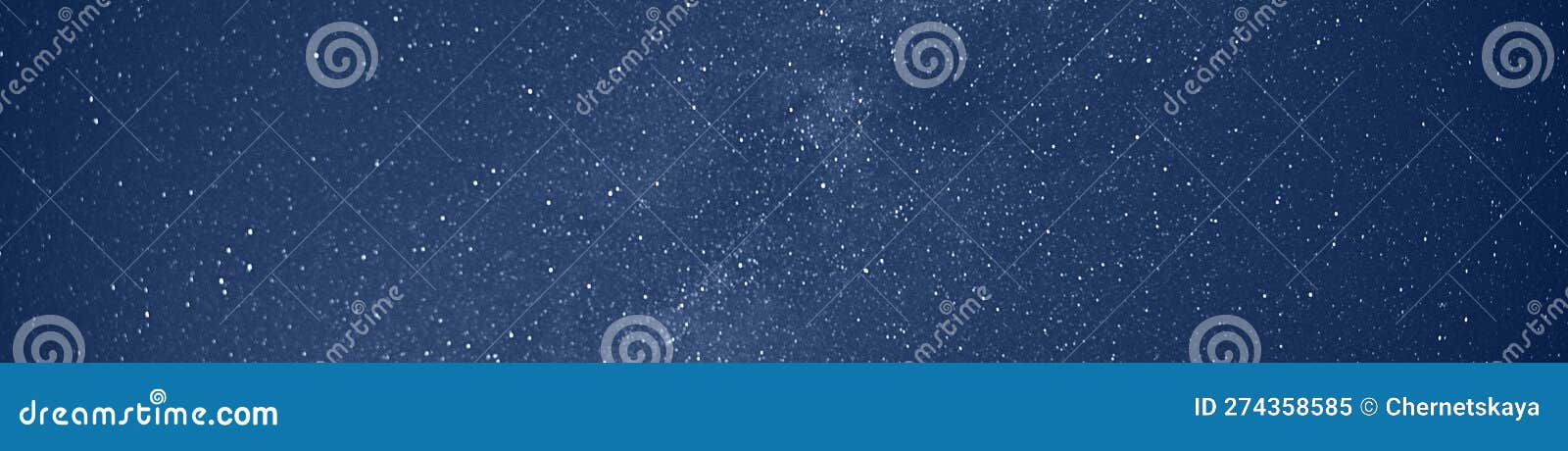 Amazing Starry Sky at Night, Banner Design Stock Image - Image of ...
