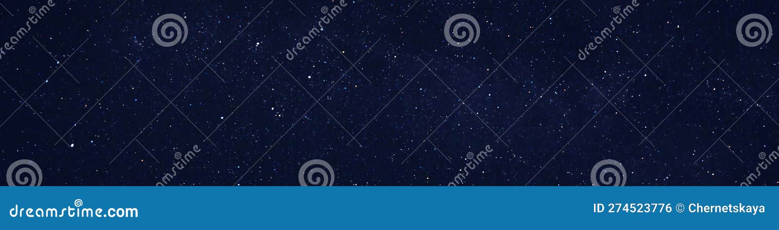 Amazing Starry Sky at Night, Banner Design Stock Photo - Image of night ...