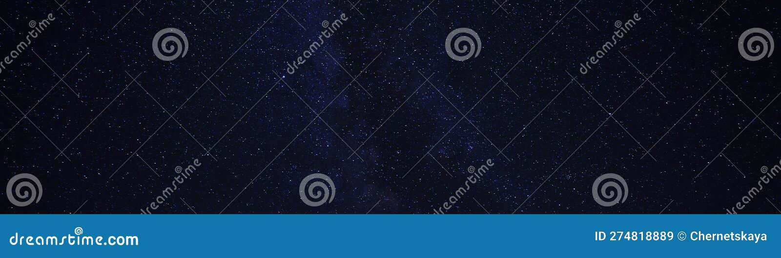 Amazing Starry Sky at Night, Banner Design Stock Image - Image of ...