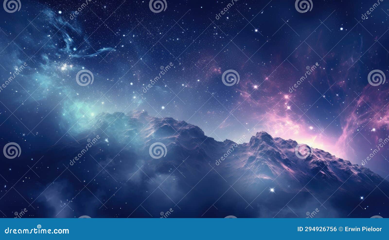 Amazing Stellar Backdrop for Creative Visionaries Stock Illustration ...