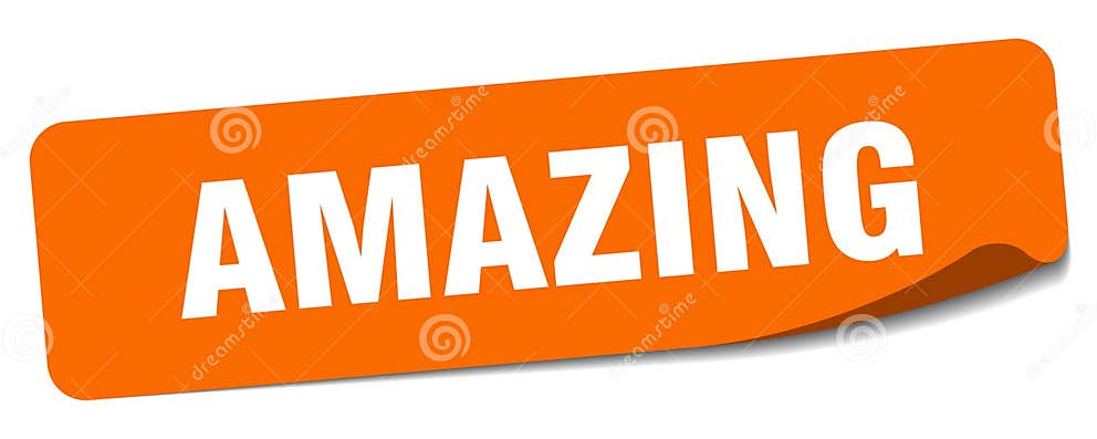 Amazing Sticker. Amazing Label Stock Vector - Illustration of amazing ...