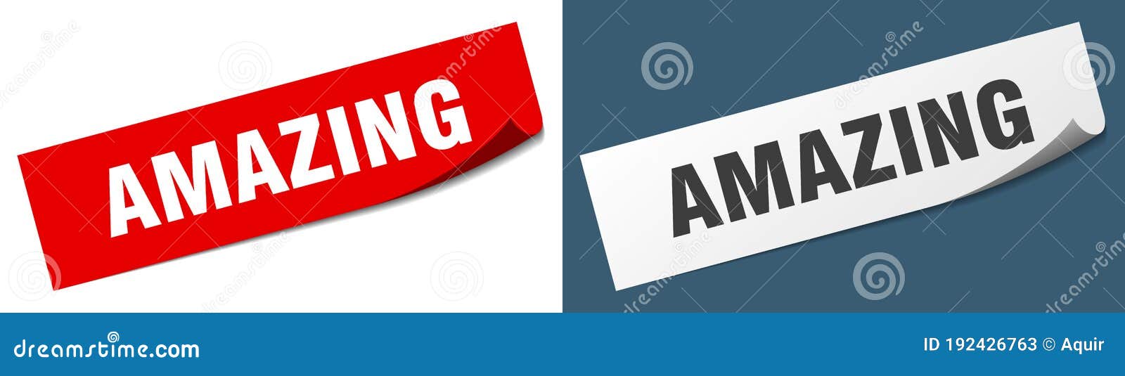Amazing Sticker. Amazing Sign Set Stock Vector - Illustration of white ...