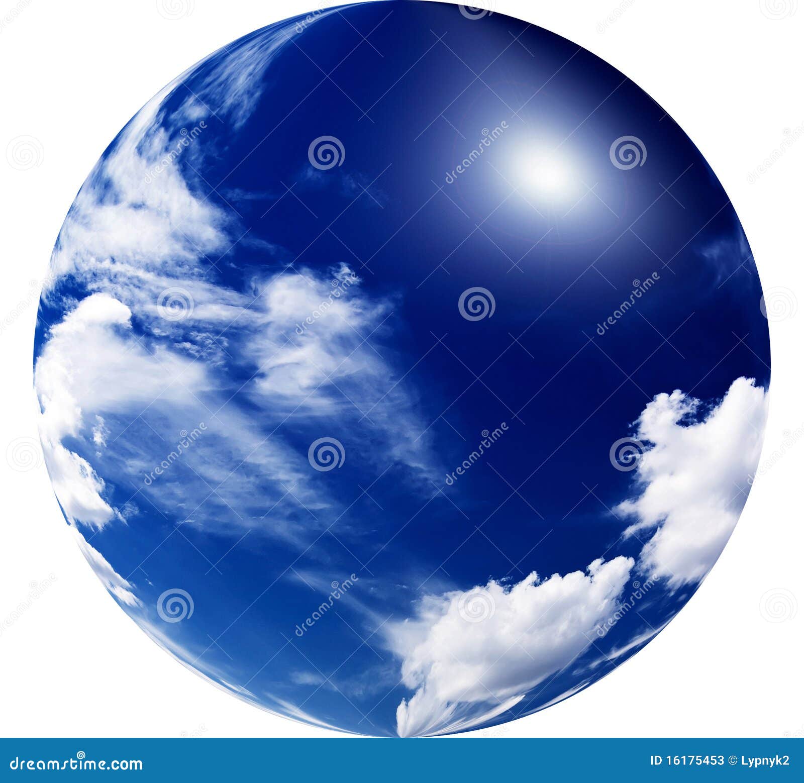 Amazing Sun in the Blue Sky. Stock Image - Image of moisture, cool ...