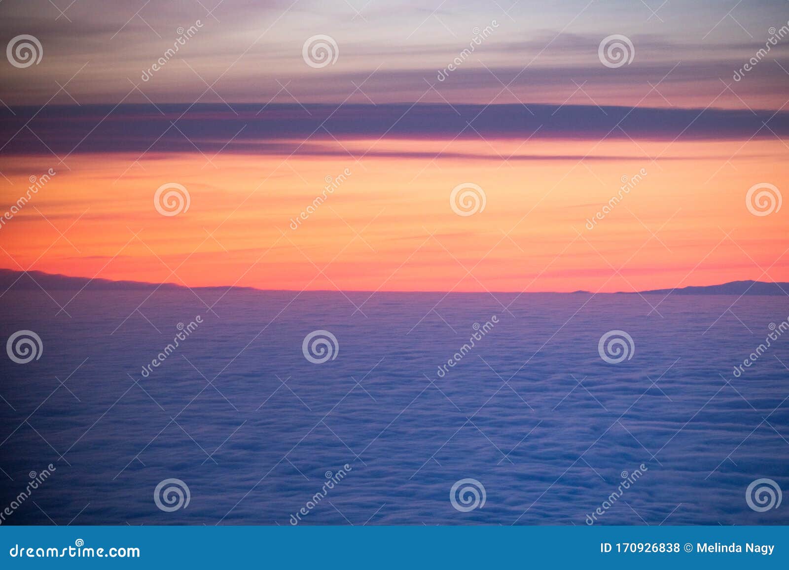 Amazing Sunrise Over the Clouds Stock Photo - Image of dawn, amazing ...