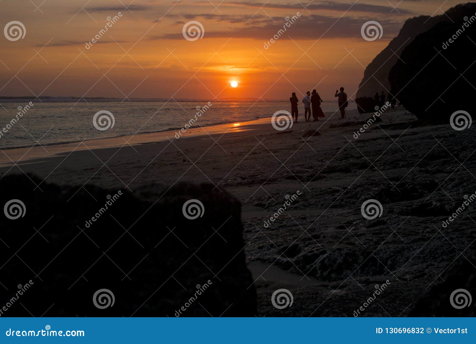 Amazing Sunset Beach View Theme Stock Photo - Image of nature, vacation ...