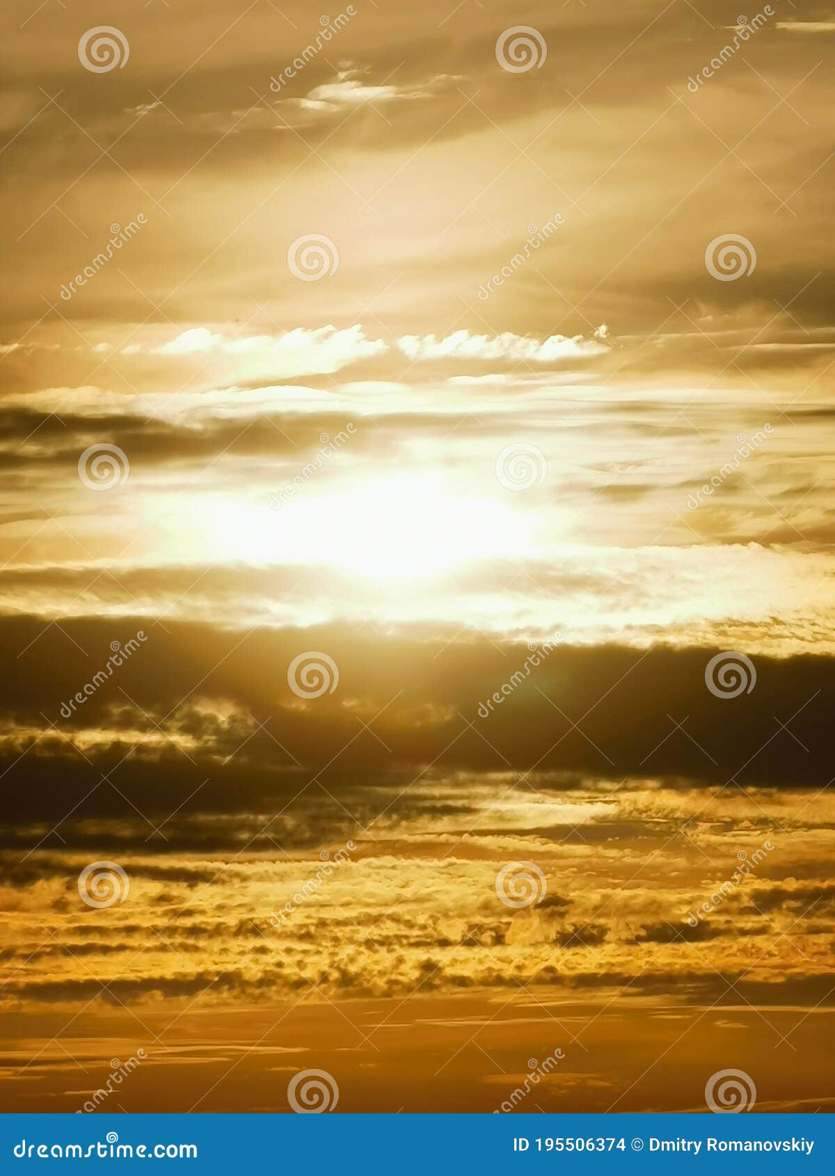 Amazing Sunset, Cloud Scape Stock Photo - Image of dusk, coast: 195506374