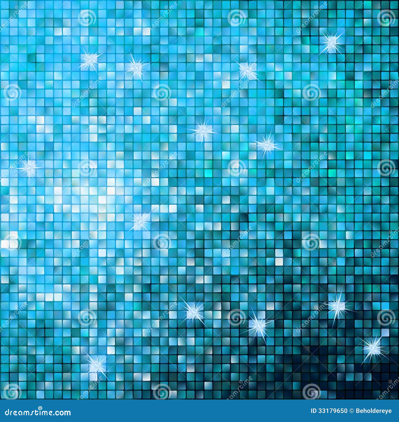 Amazing Template Design on Blue Glittering. EPS 10 Stock Vector ...