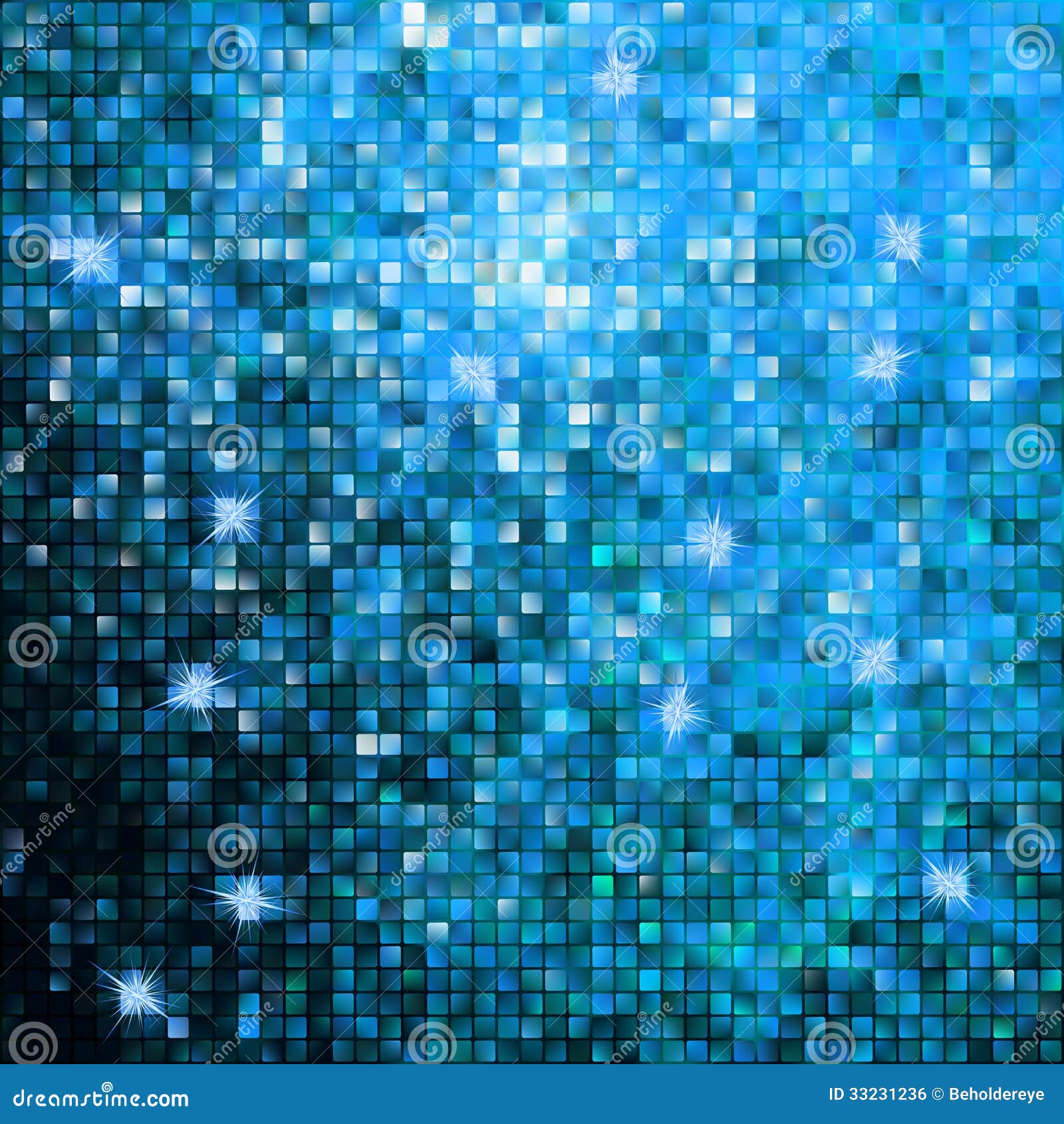 Amazing Template Design on Blue Glittering. EPS 10 Stock Vector ...