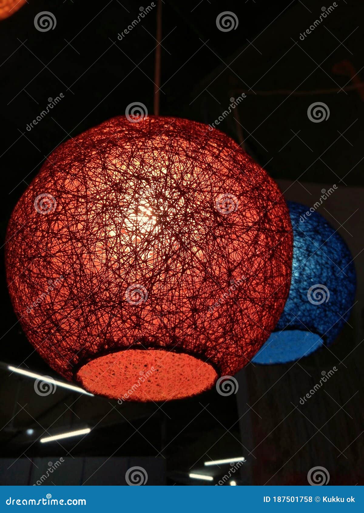 Amazing Thread lampshade stock photo. Image of light - 187501758