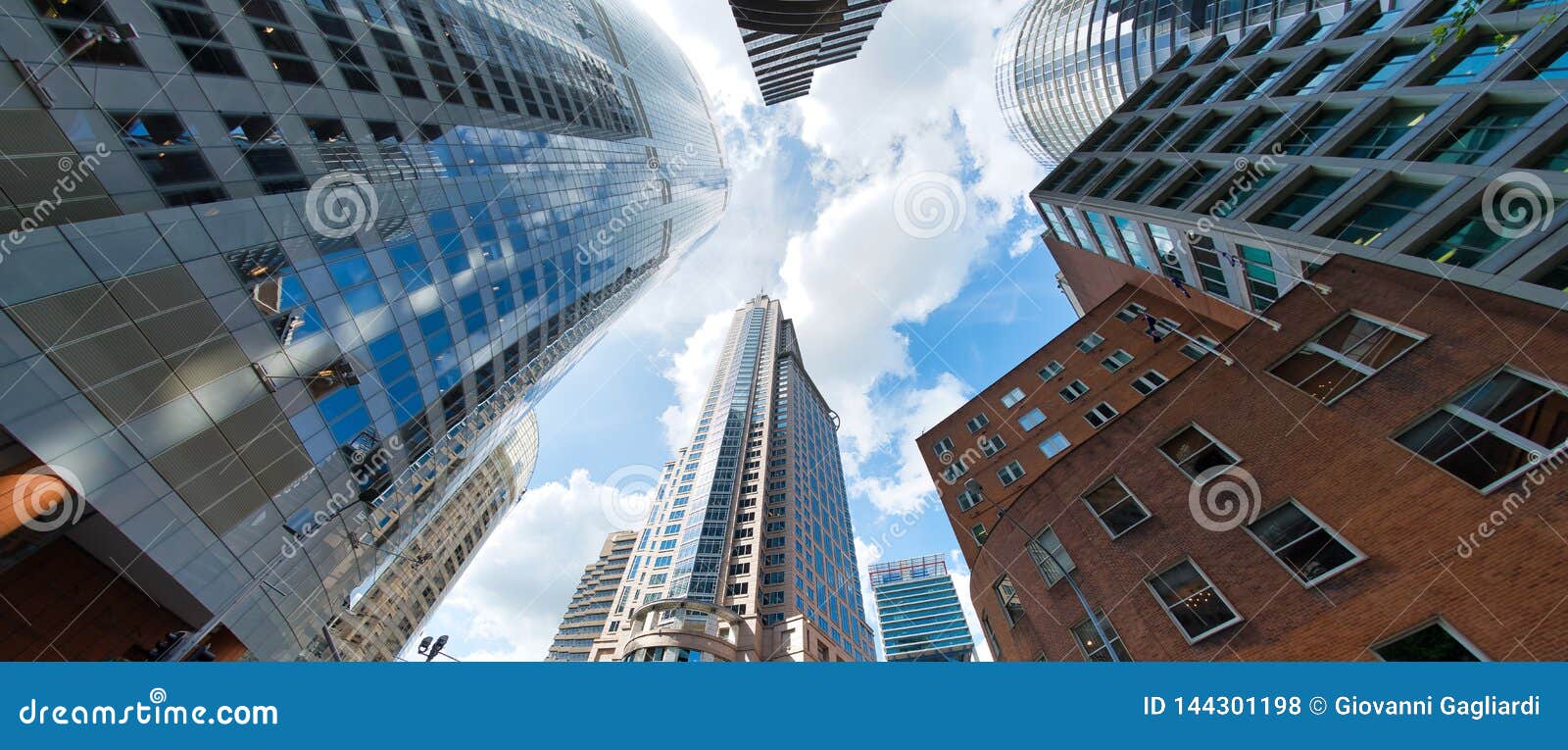 Amazing Upward View of Sydney Skyline Stock Photo - Image of urban ...