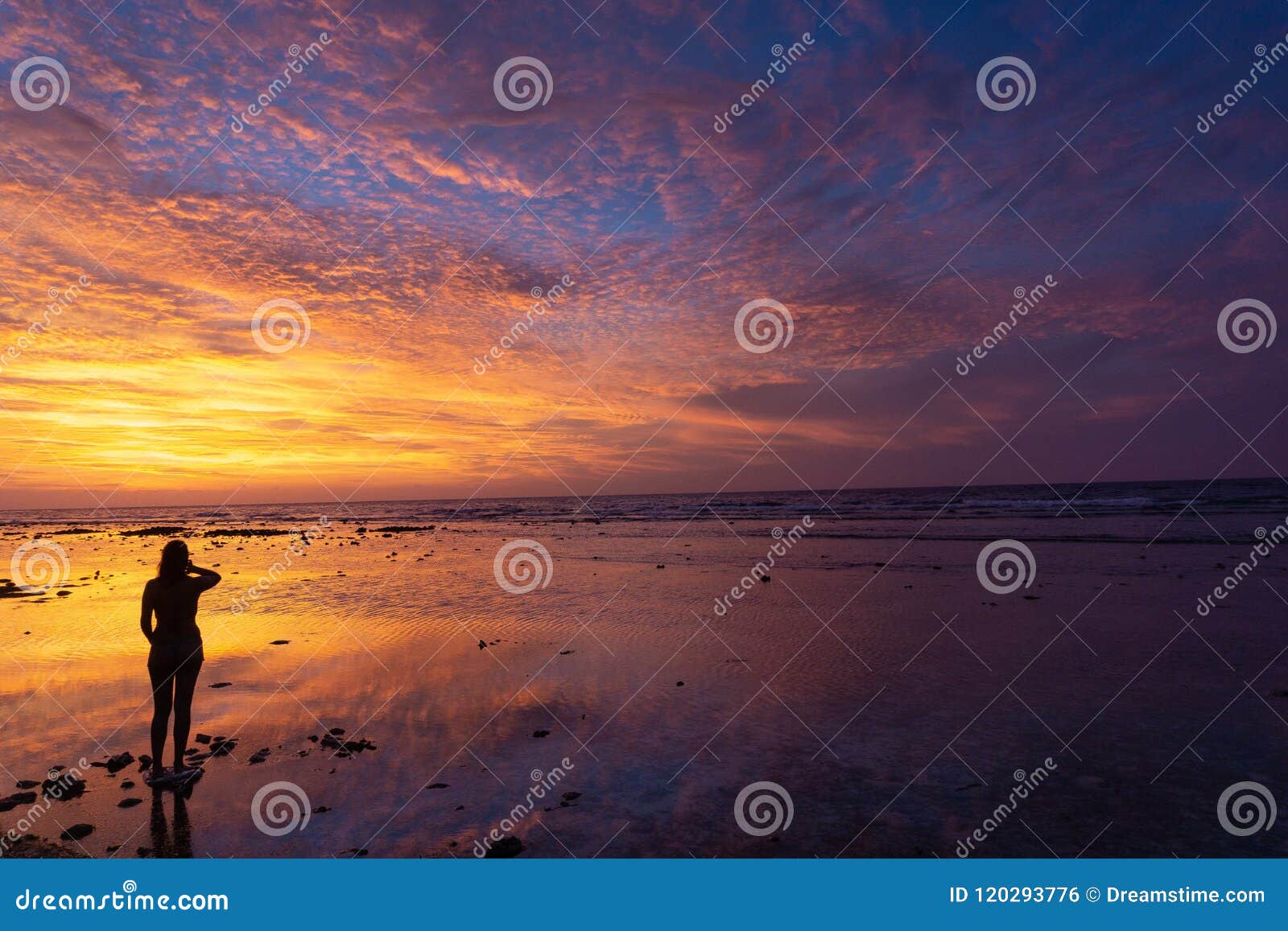 Amazing Vanilla Sky Sunset . Stock Photo - Image of getlost, geotravel ...