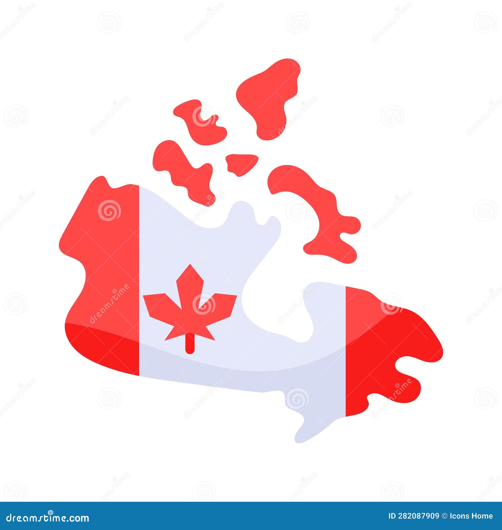 An Amazing Vector of Canadian Map in Modern Style, Ready To Use Icon ...