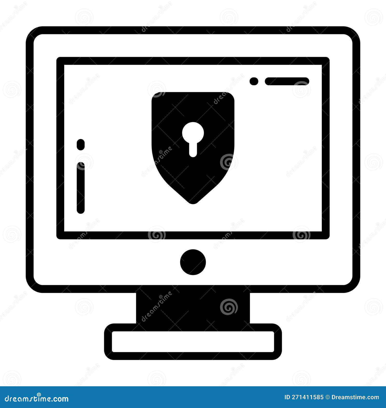 An Amazing Vector of Computer Security, Cyber Security Icon Design ...