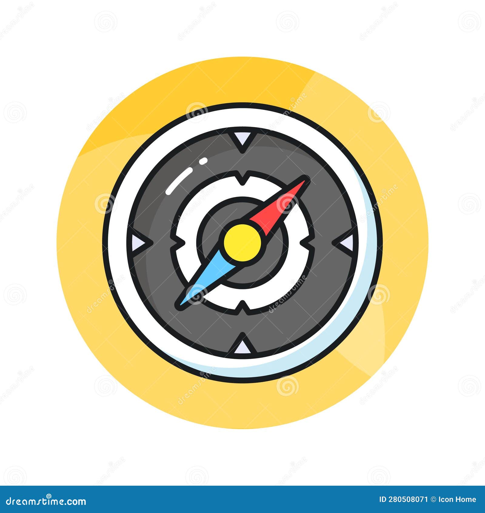 An Amazing Vector Design of Compass in Modern Style, Navigation Tool ...