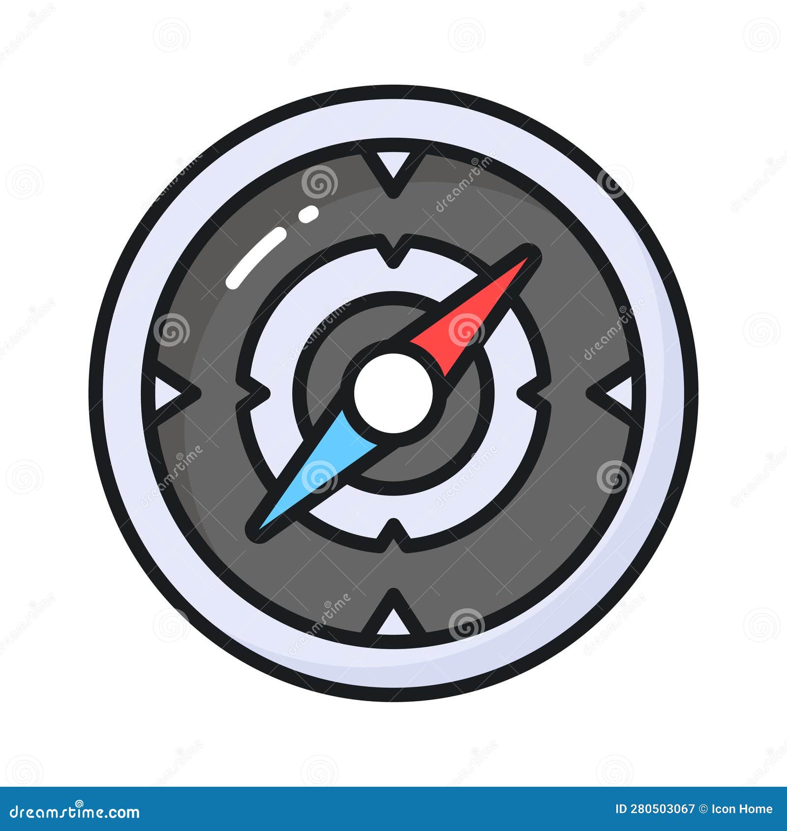 An Amazing Vector Design of Compass in Modern Style, Navigation Tool ...