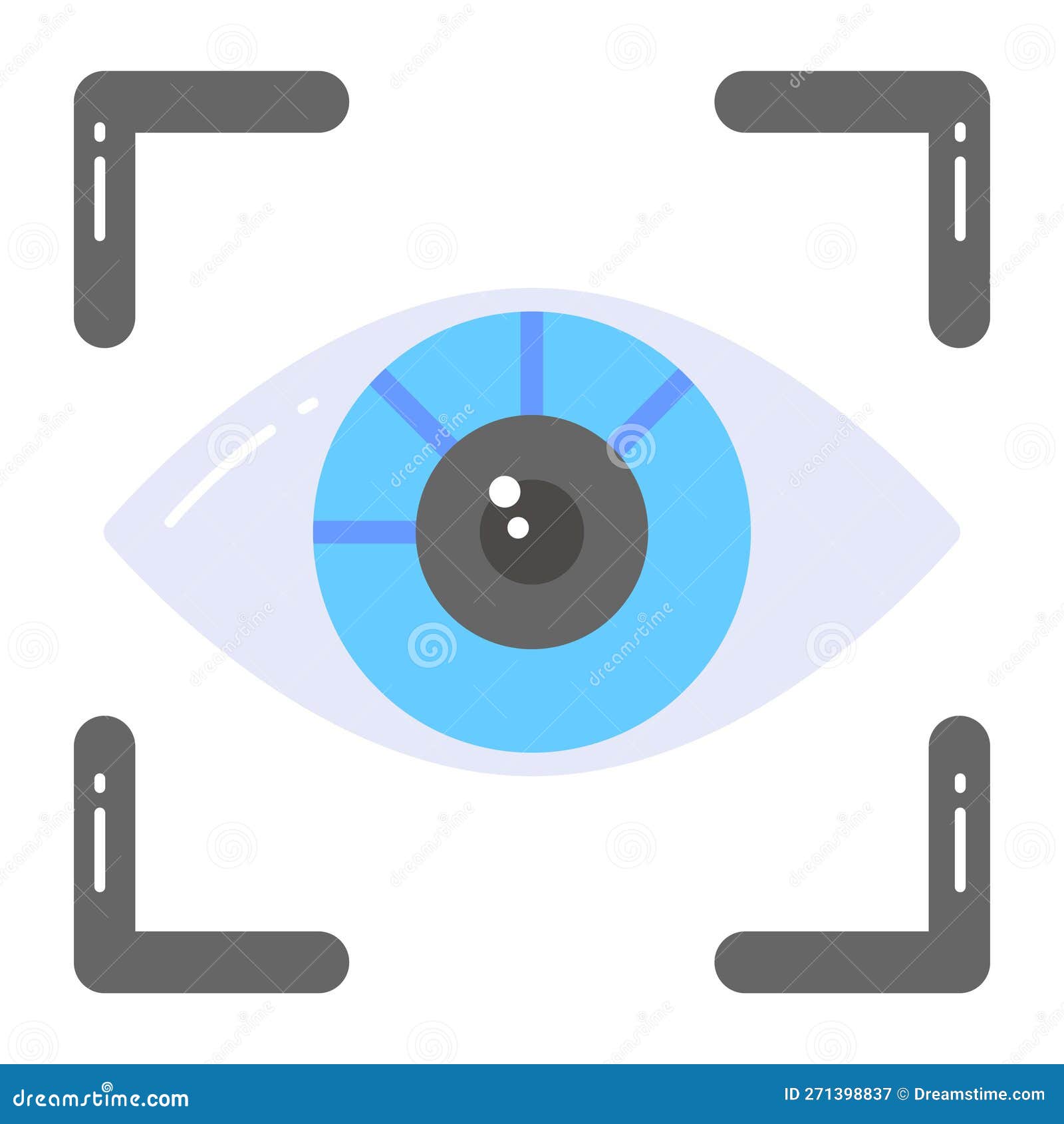 Amazing Vector Design of Eye Lock, Retina Scan Icon Stock Vector ...