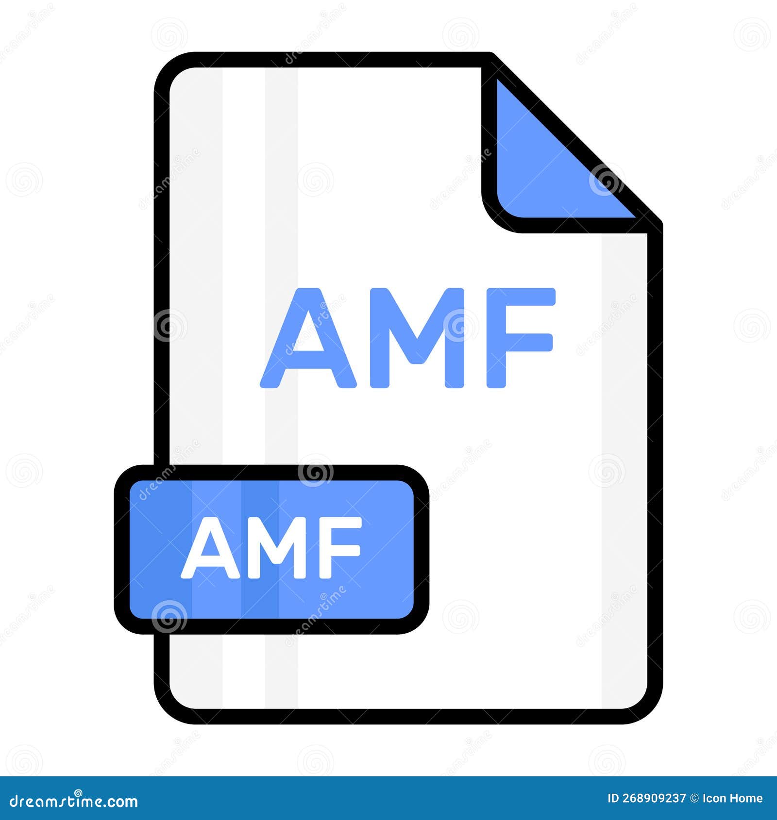 An Amazing Vector Icon of AMF File, Editable Design Stock Vector ...