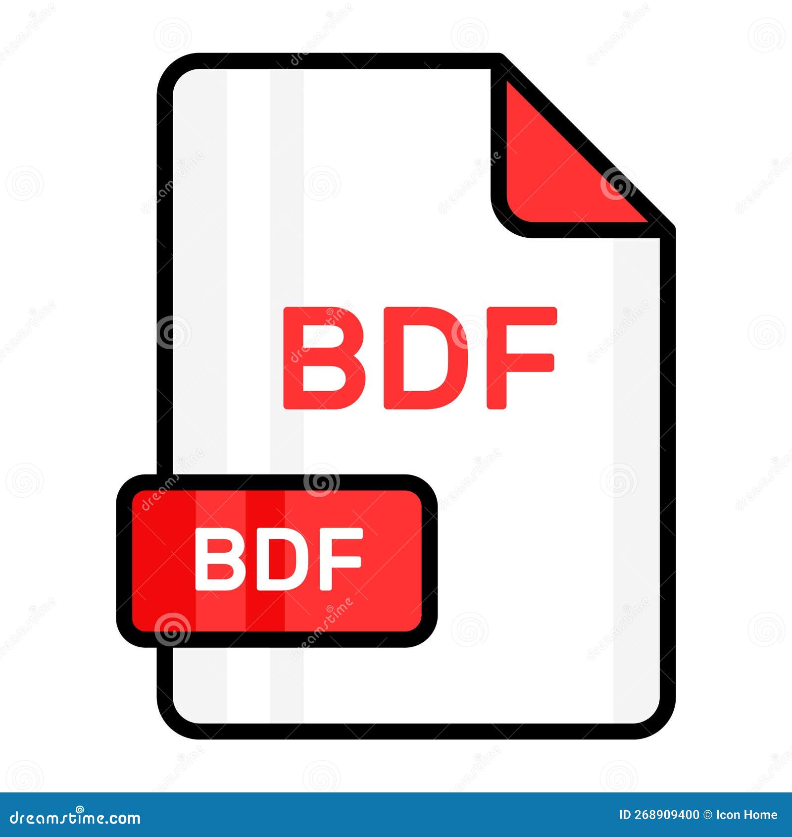 An Amazing Vector Icon of BDF File, Editable Design Stock Vector ...