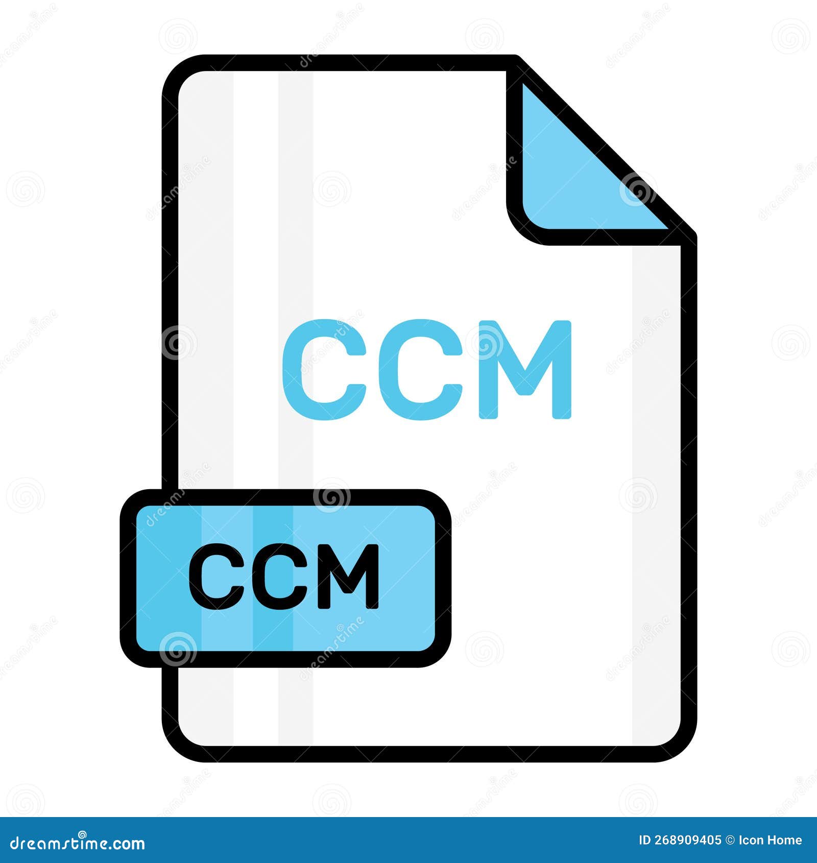 An Amazing Vector Icon of CCM File, Editable Design Stock Vector ...