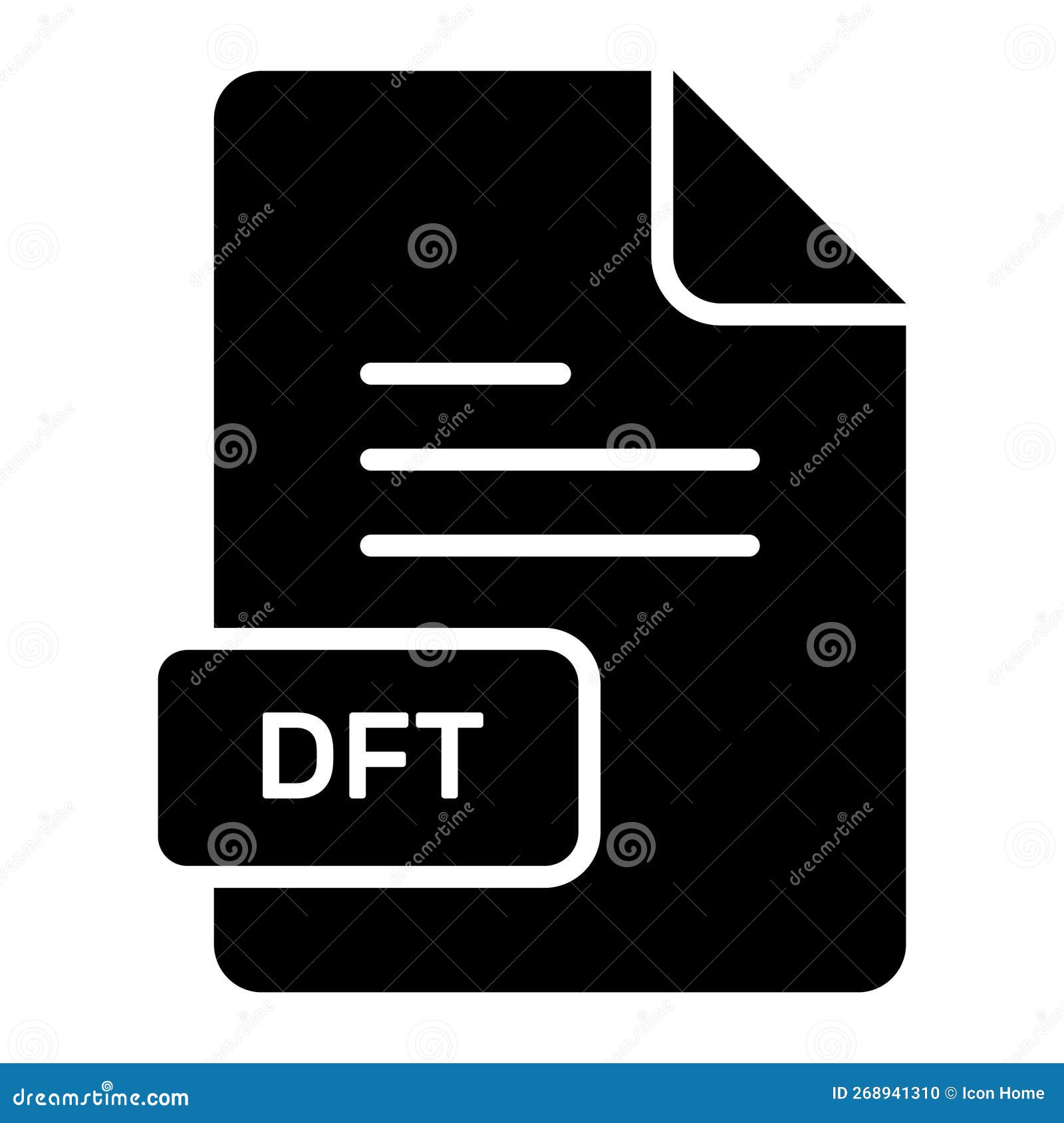 An Amazing Vector Icon Of Dft File Editable Design Stock Vector