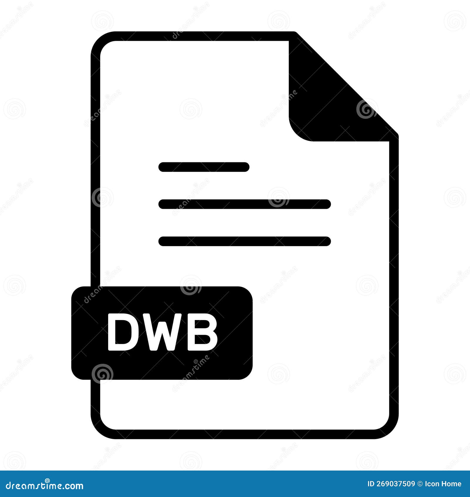 An Amazing Vector Icon of DWB File, Editable Design Stock Vector ...
