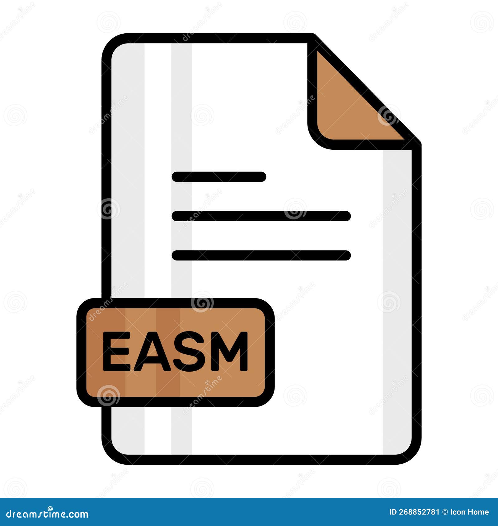 An Amazing Vector Icon of EASM File, Editable Design Stock Vector ...