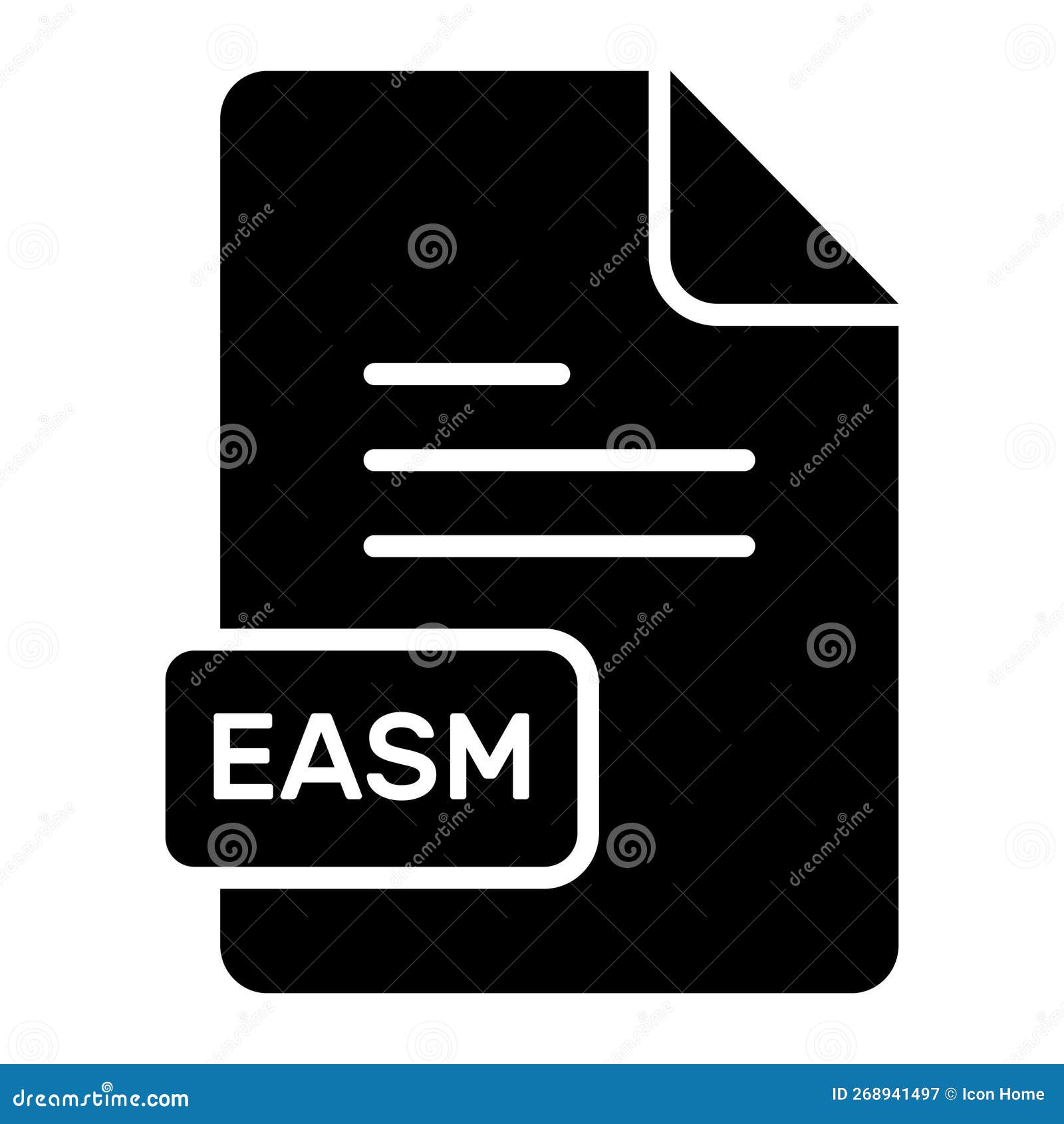 An Amazing Vector Icon of EASM File, Editable Design Stock Vector ...
