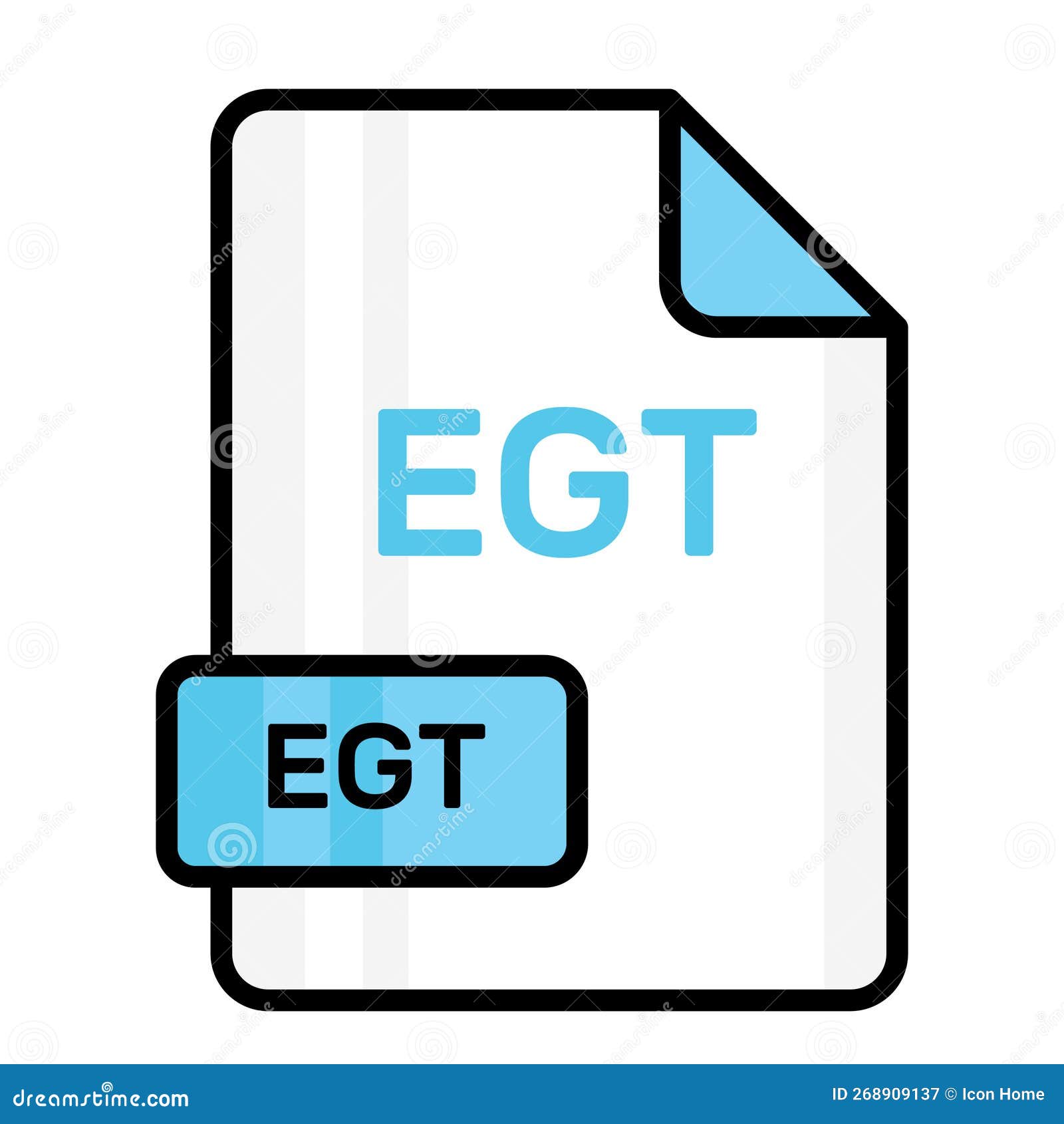 An Amazing Vector Icon of EGT File, Editable Design Stock Vector ...