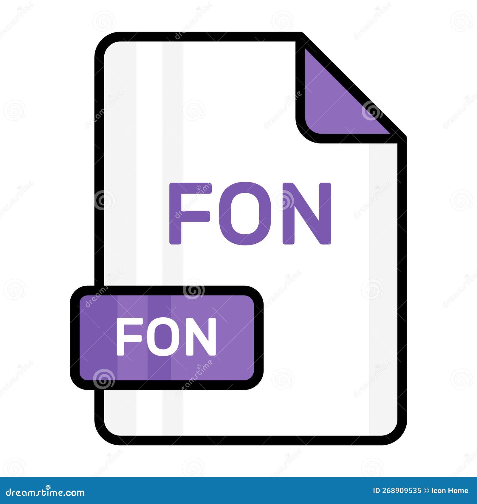 An Amazing Vector Icon of FON File, Editable Design Stock Vector ...