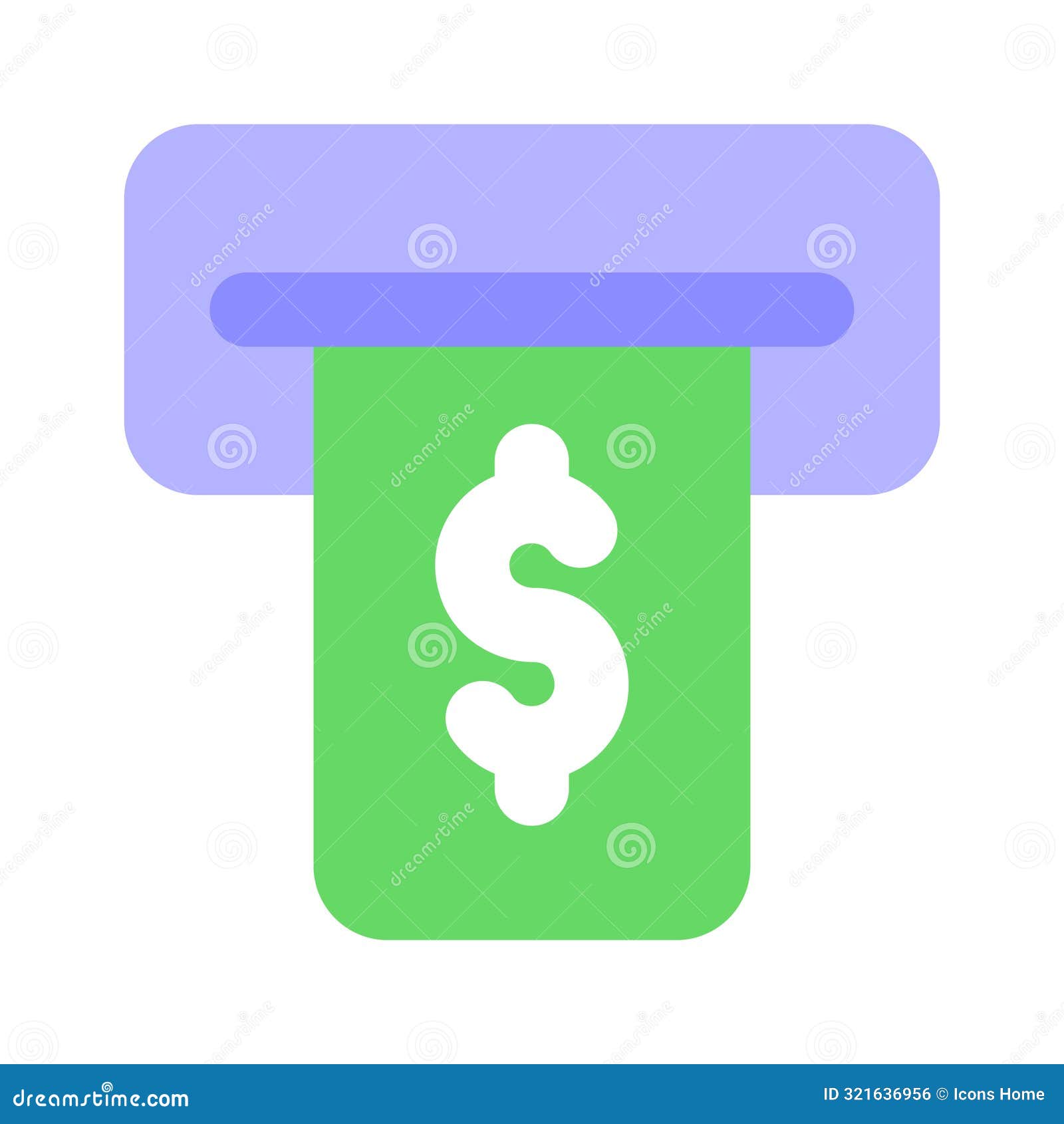 An Icon Design of Instant Banking, Flat Vector of Cash Dispenser, Atm ...