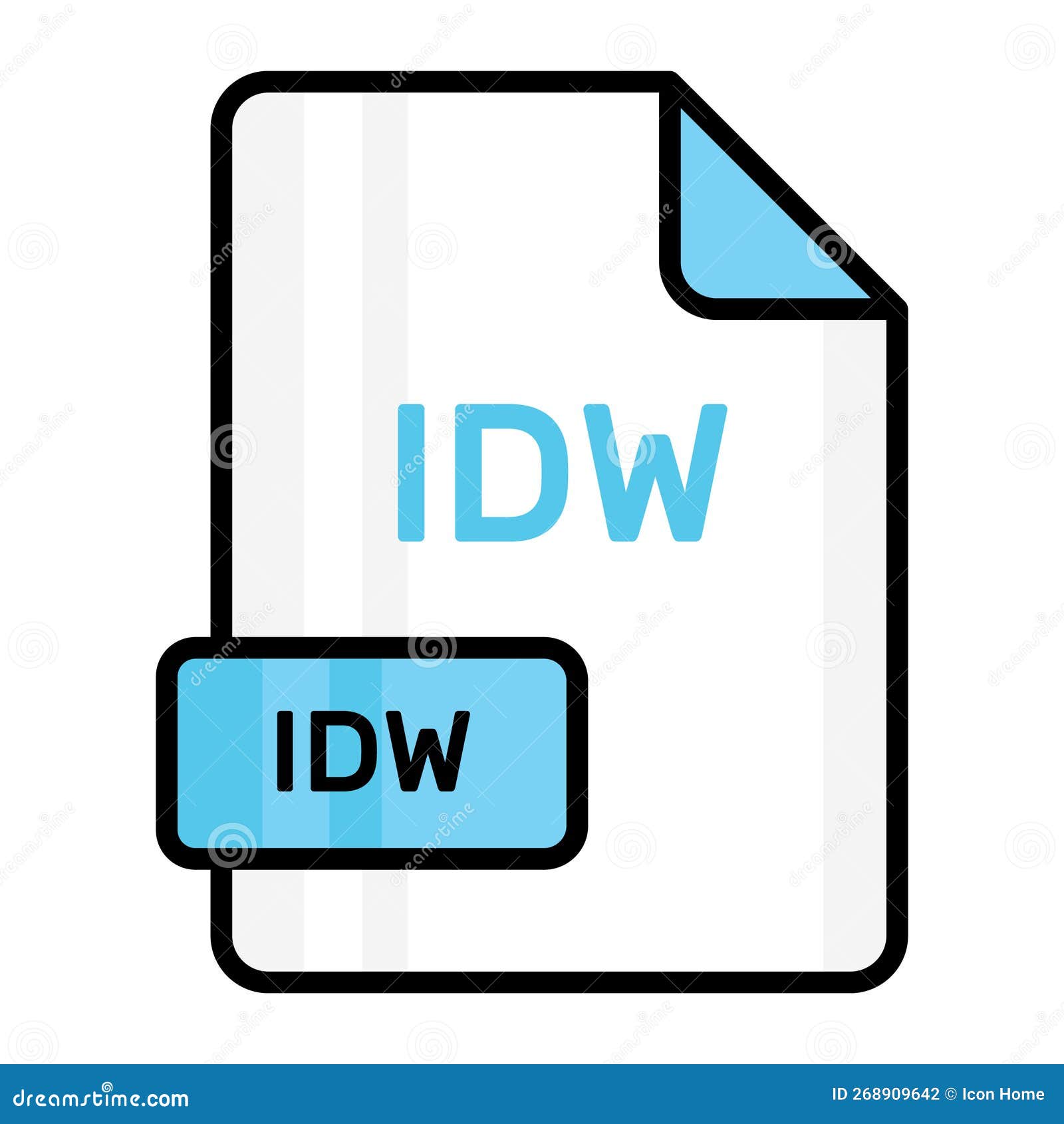An Amazing Vector Icon of IDW File, Editable Design Stock Vector ...