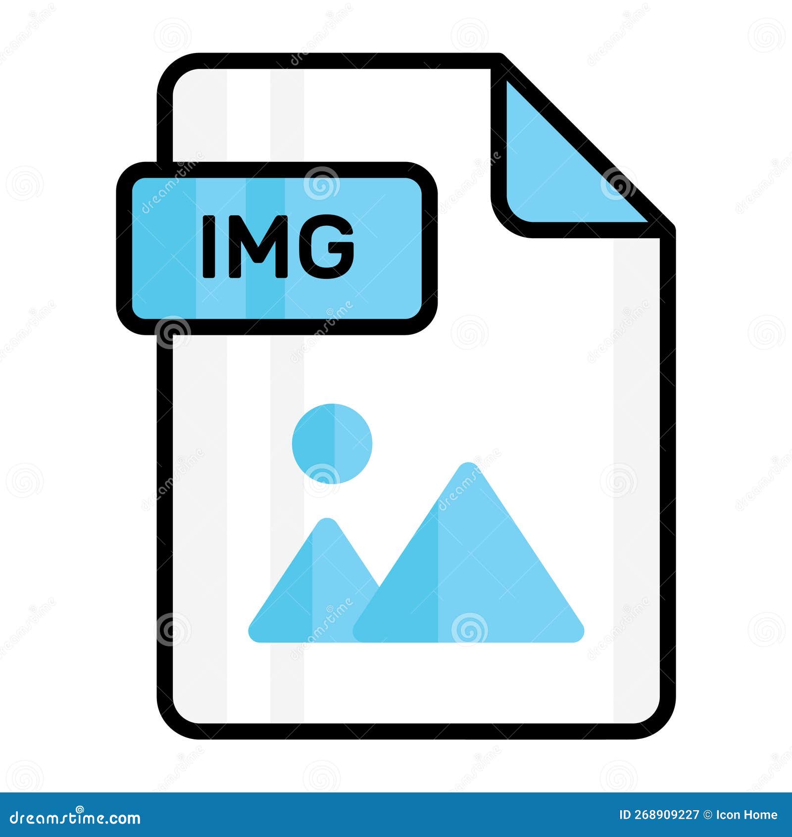 An Amazing Vector Icon Of Img File Editable Design Stock Vector