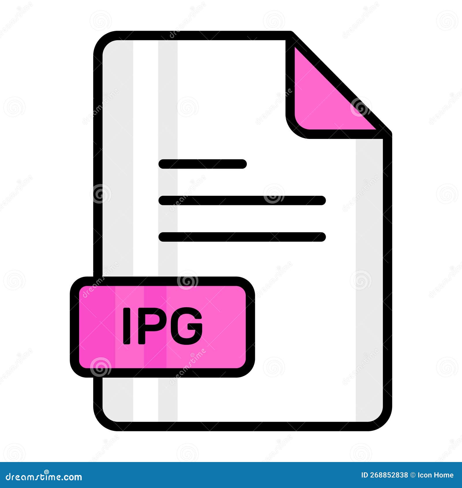 An Amazing Vector Icon of IPG File, Editable Design Stock Vector ...