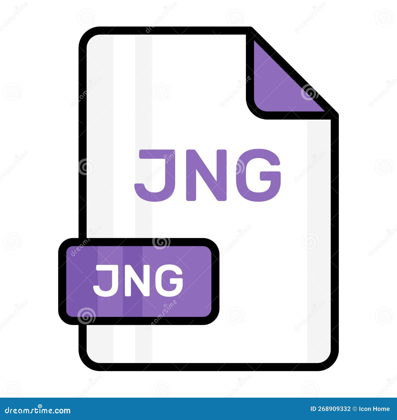 An Amazing Vector Icon of JNG File, Editable Design Stock Illustration ...