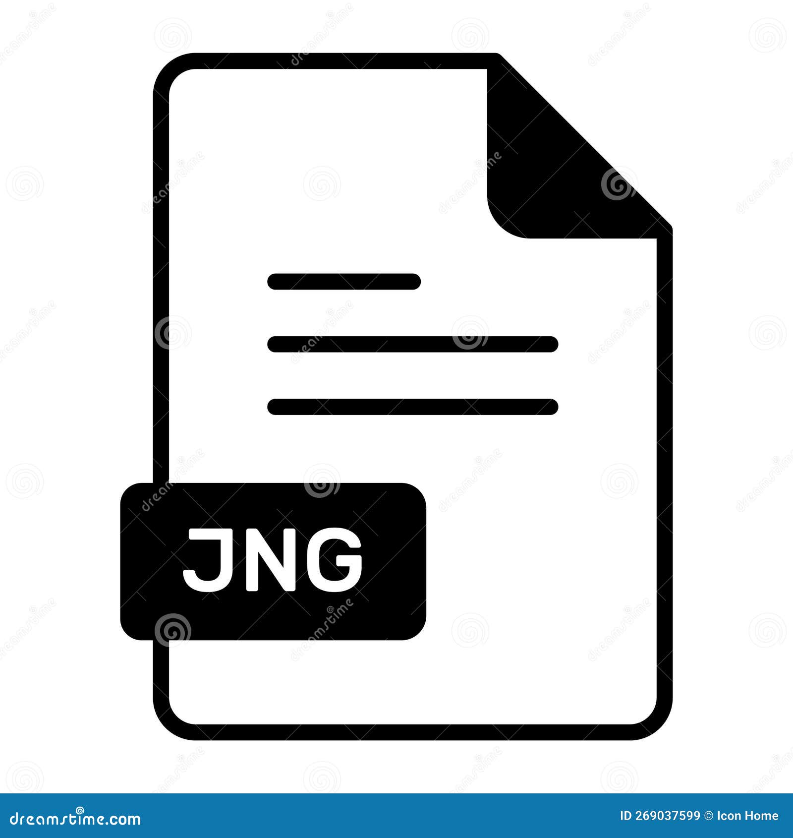 An Amazing Vector Icon of JNG File, Editable Design Stock Vector ...