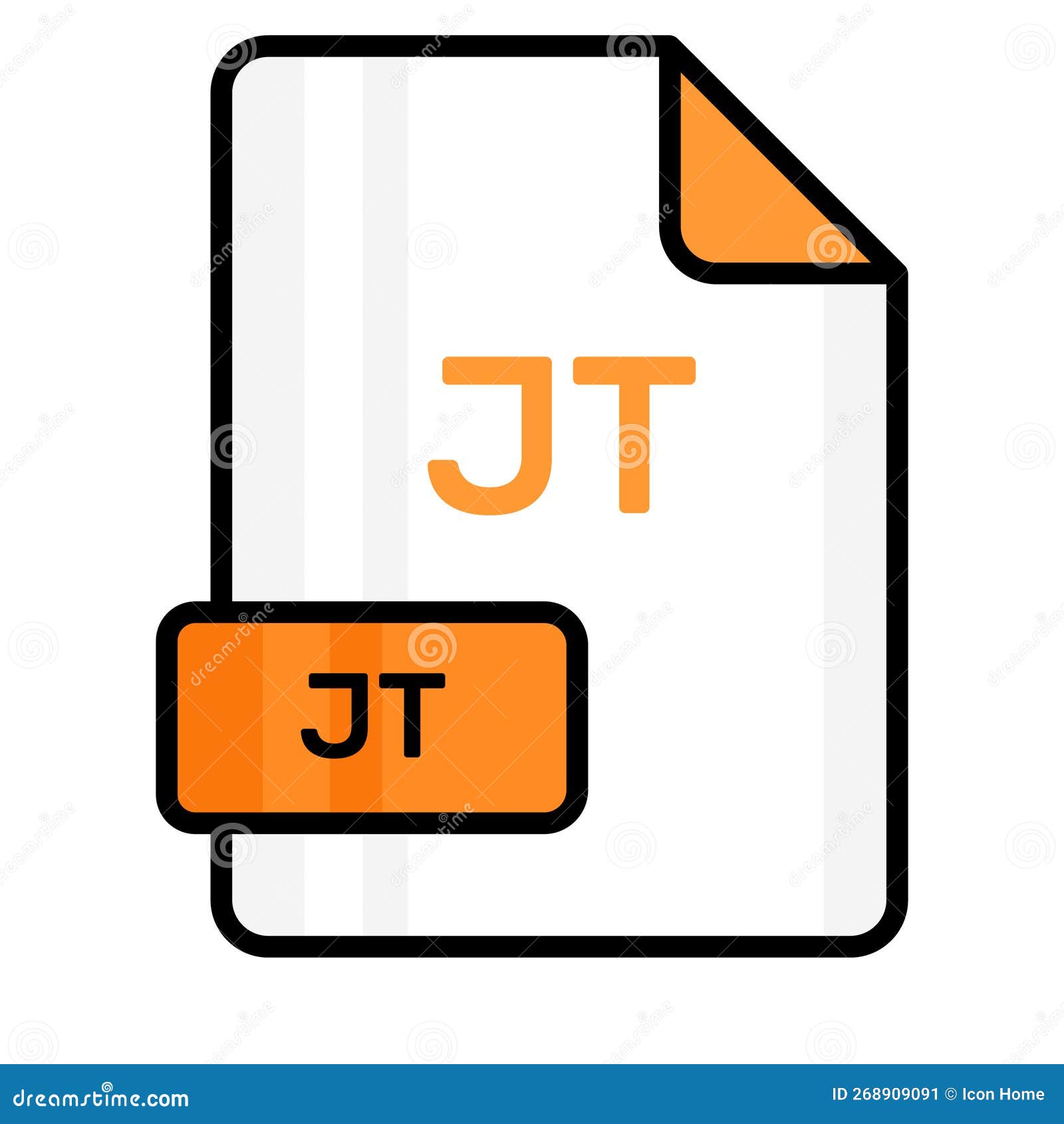 An Amazing Vector Icon of JT File, Editable Design Stock Vector ...