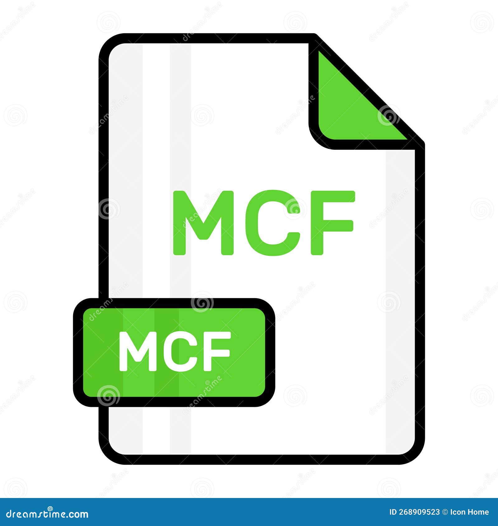 An Amazing Vector Icon of MCF File, Editable Design Stock Vector ...