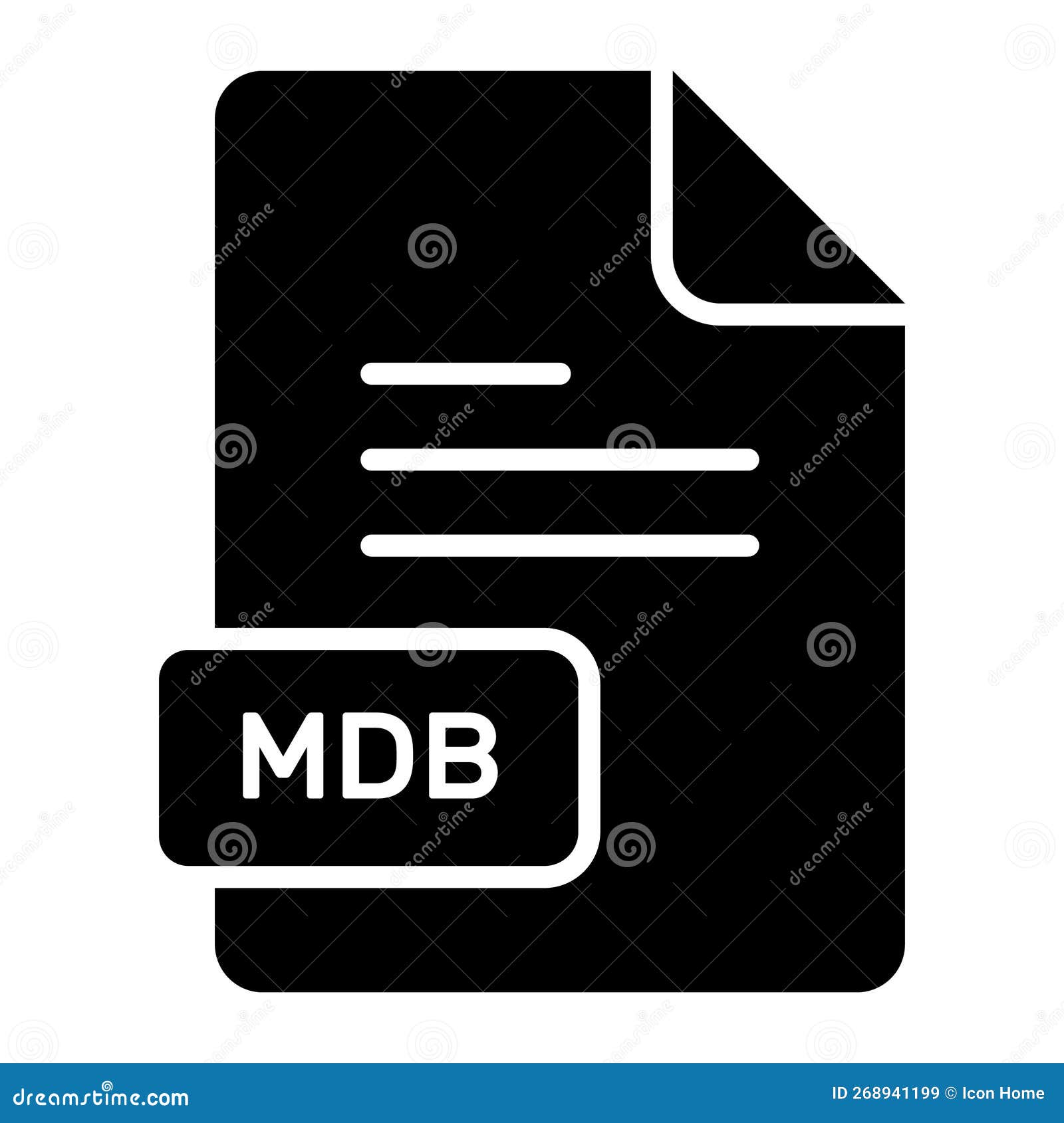 An Amazing Vector Icon of MDB File, Editable Design Stock Vector ...